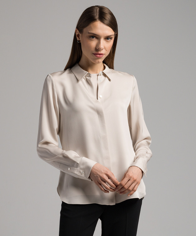 Theory - Beige silk blouse M0102536 - shop with European delivery at Symbol