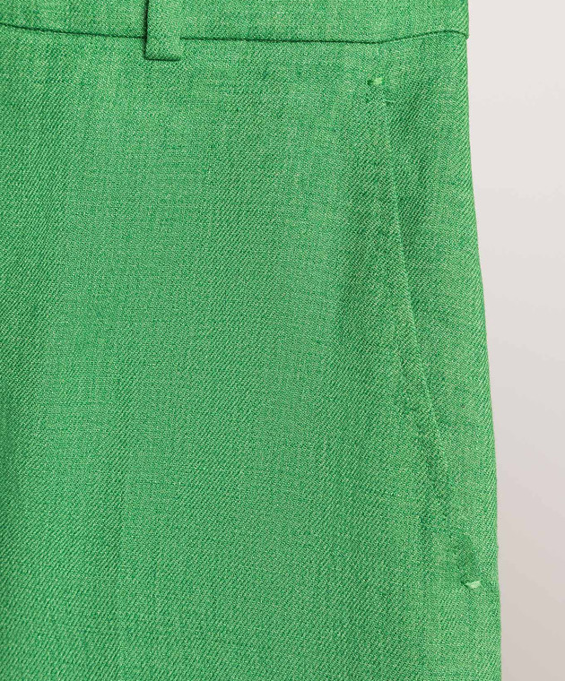 Max Mara - Alcano green linen pants ALCANO - shop with European ...