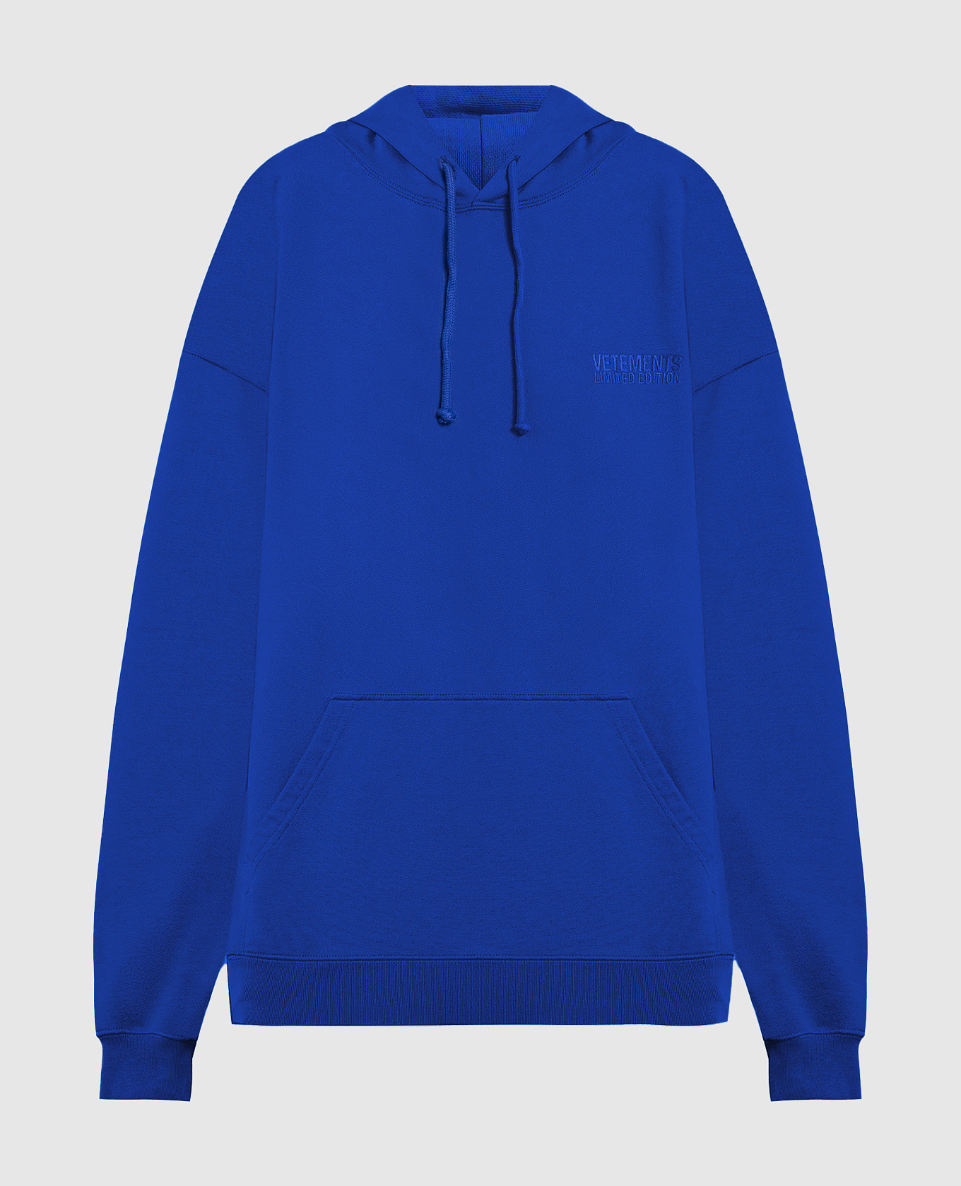 Vetements - Blue hoodie with logo embroidery UA53HD280N - shop with ...