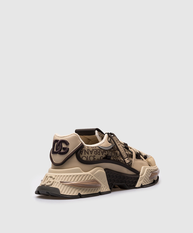 Dolce&Gabbana - Airmaster logo combo sneakers in beige CS1984AO057 ...