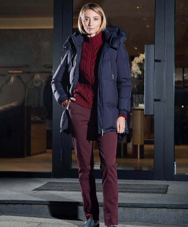 Enrico Mandelli - Blue quilted down jacket A7D0645102 - shop with ...