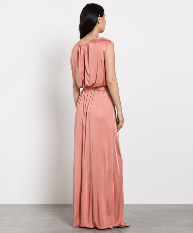Max & Co - Pink floor-length dress with a cutout CELLA - shop with ...