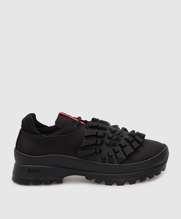 424 - Black textured sneakers 32424Q10226098 - shop with European ...