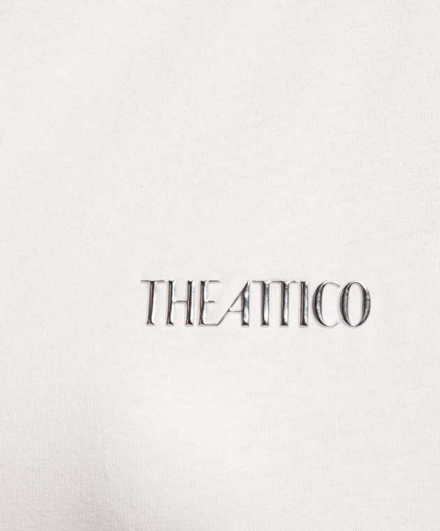 Atico Logo The Attico Purple T Shirt By Kylie With A Textured Logo