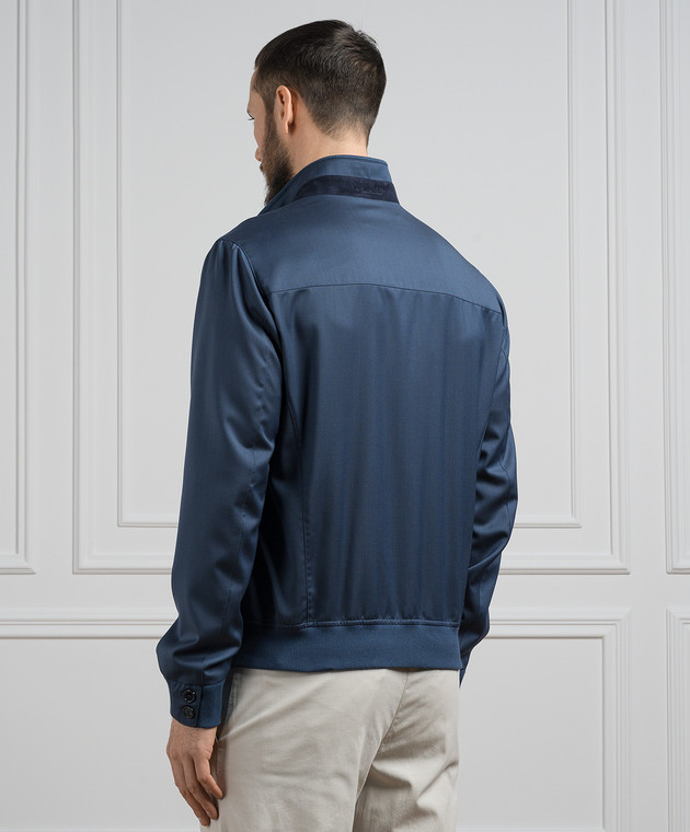 Enrico Mandelli - Blue woolen jacket A8T5014531 - shop with Latvia ...