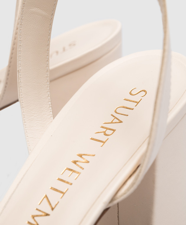Stuart Weitzman - Nearlybare beige leather sandals SE127 - shop with ...