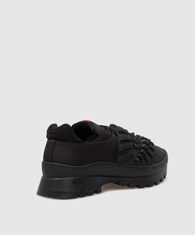 424 - Black textured sneakers 32424Q10226098 - shop with European ...