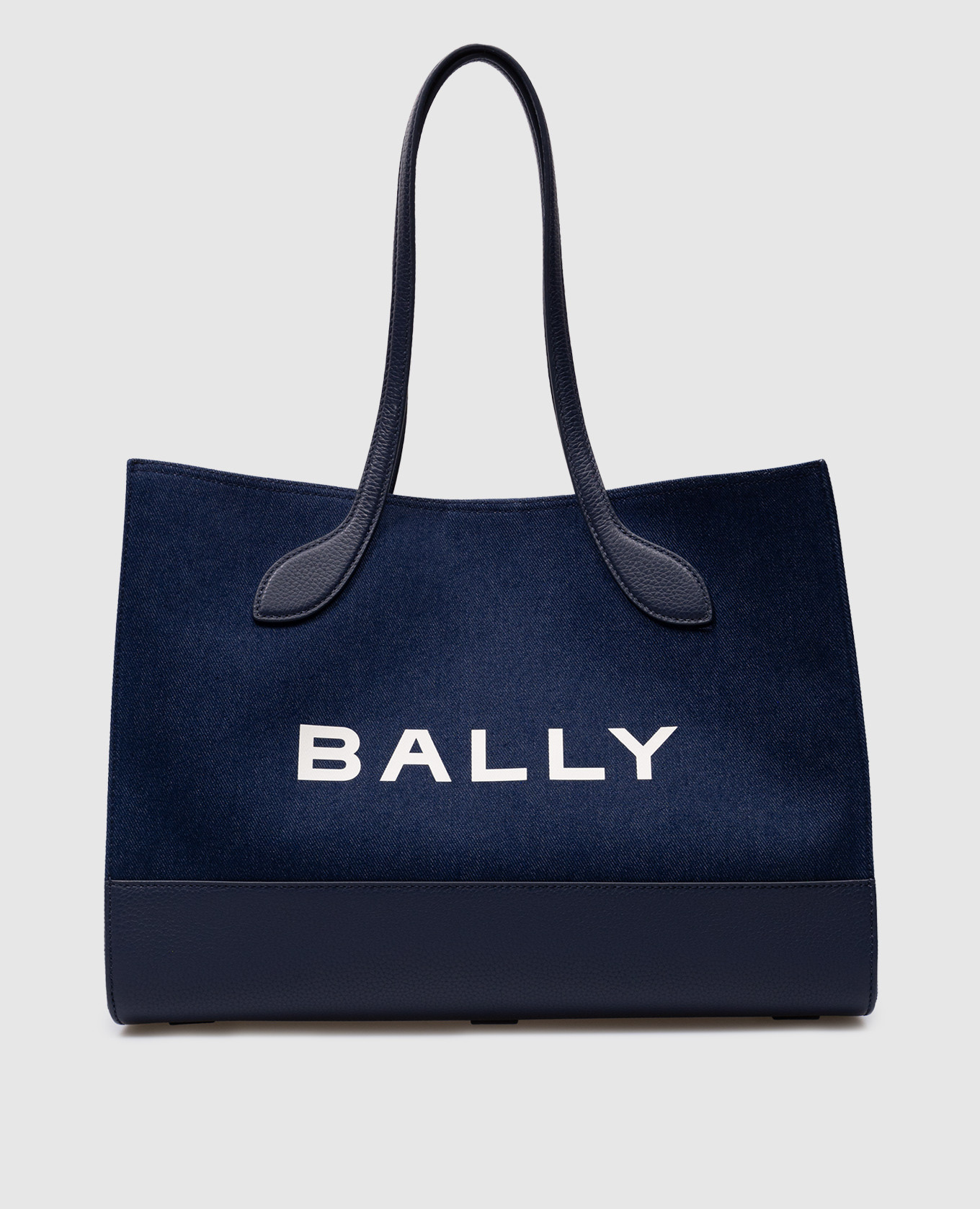 Bally - Blue combined Bar logo tote bag WAE02XCV034 - buy with European ...