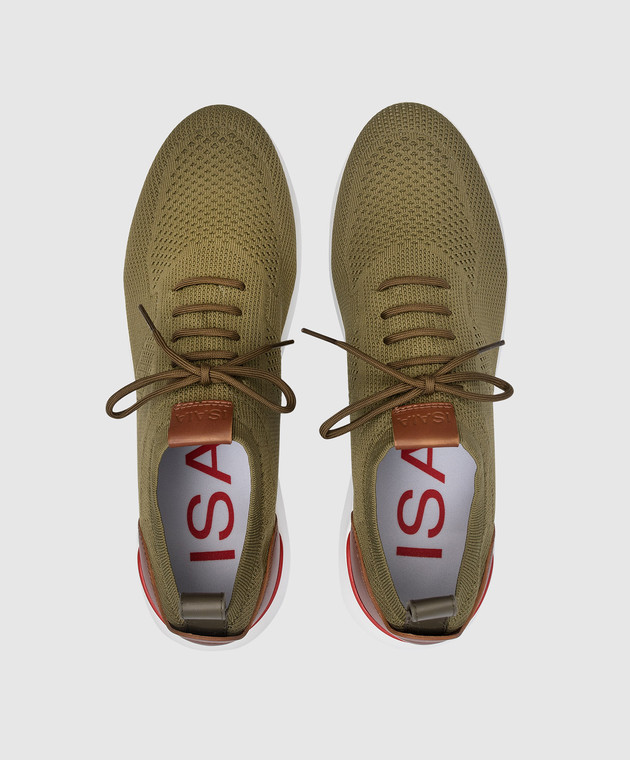 ISAIA - Green sneakers SNKMG3KNT01 - shop with Luxembourg delivery at ...