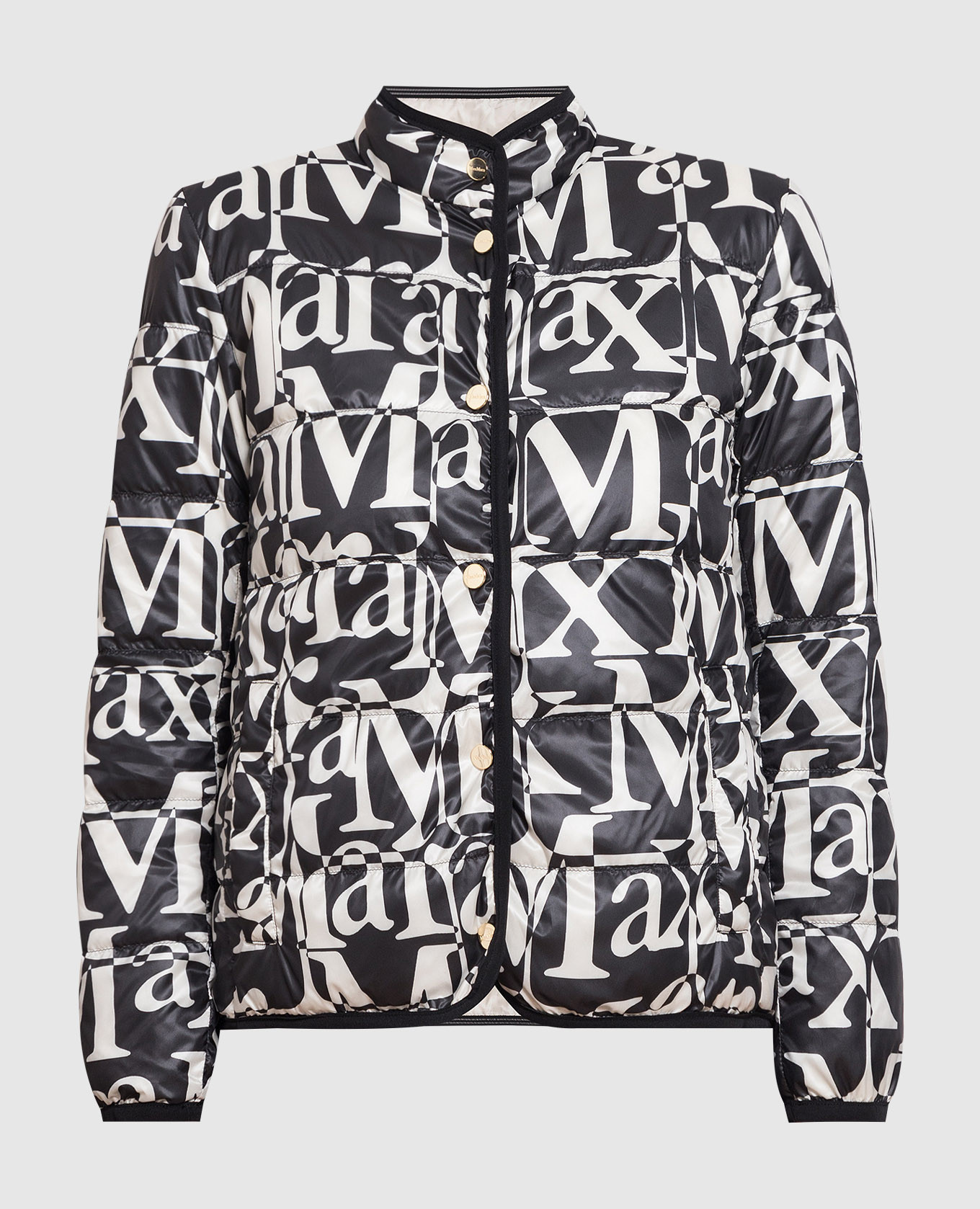 Max Mara - Double-sided Seibi logo print down jacket SEIBI - shop with ...