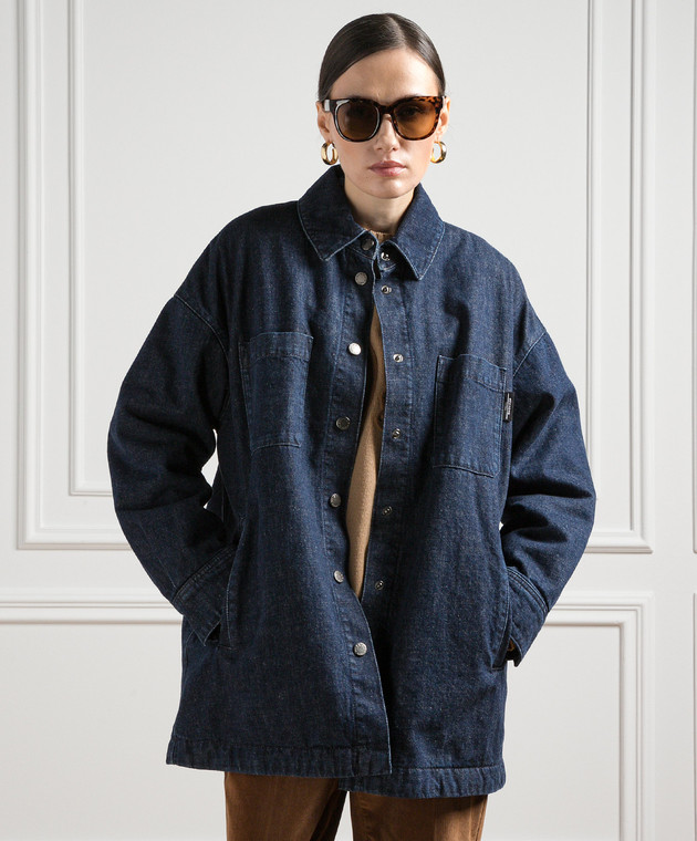 Max Mara Weekend - Oss blue denim jacket OSSO - buy with Netherlands ...