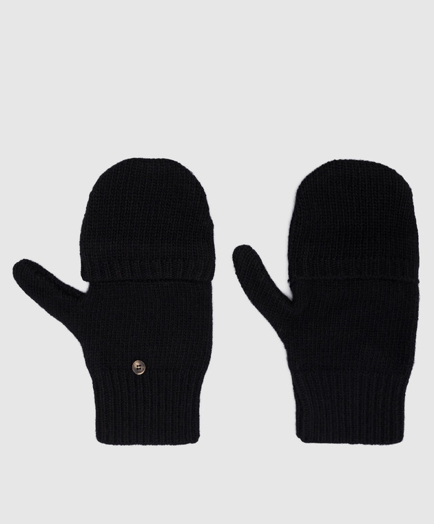 Max Mara Weekend - Koala black mittens made of wool KOALA - buy with ...