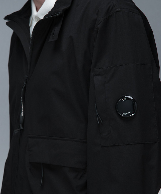 C.P. Company - Pro-Tek logo windbreaker in black MOW010A004117A - shop ...