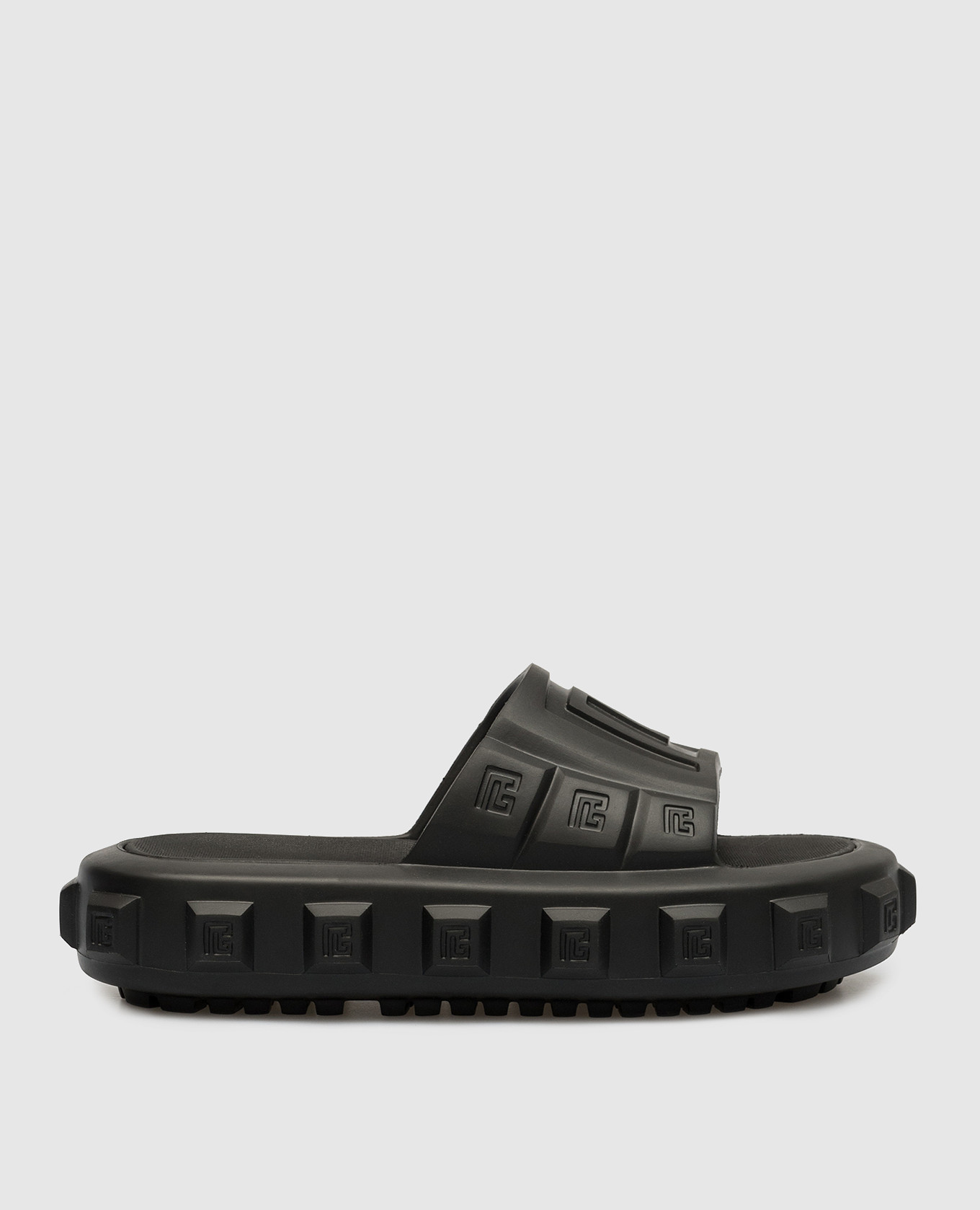 Balmain - Black Ari monogram sliders AN1UL868KEVA - shop with Greece ...