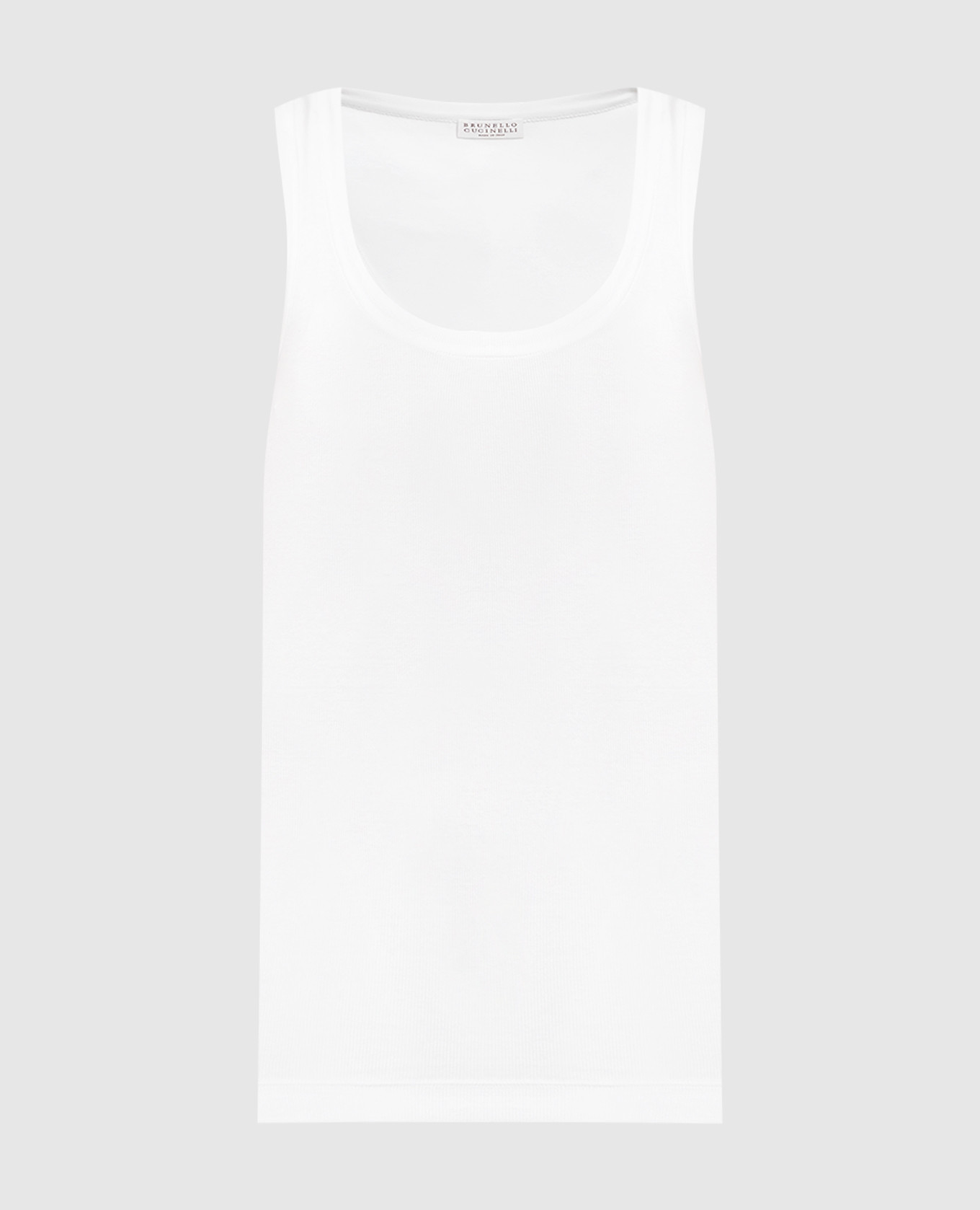 Brunello Cucinelli - White top with monil chain M0TC836S60 - shop with ...