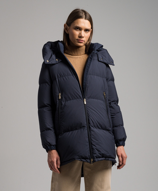 Enrico Mandelli - Blue quilted down jacket A7D0645102 - shop with ...