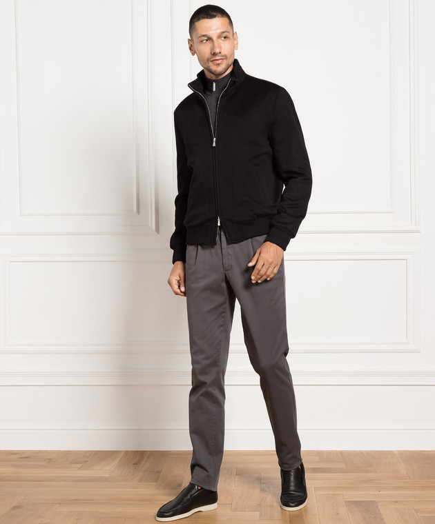 Enrico Mandelli - Black cashmere jacket A7T7024816 - shop with Latvia ...