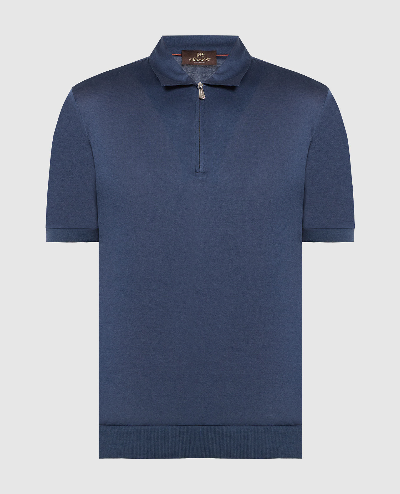 Enrico Mandelli - Blue polo POLFZI4728 - shop with Czech Republic ...