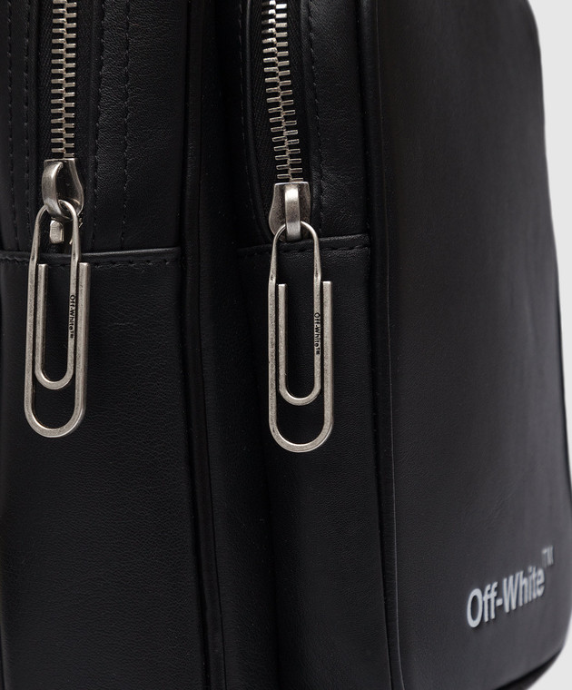 Off-White - Hard Core black leather sling bag OMNQ041F22LEA001 - shop ...