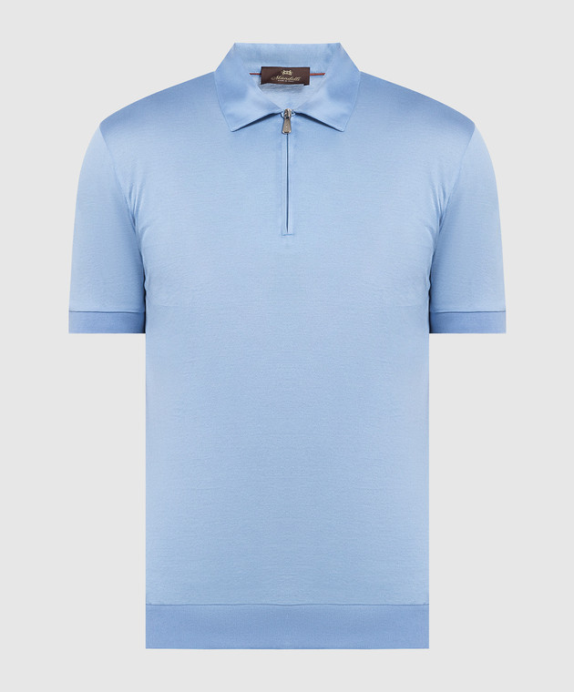 Enrico Mandelli - Blue polo POLFZI4728 - shop with Czech Republic ...