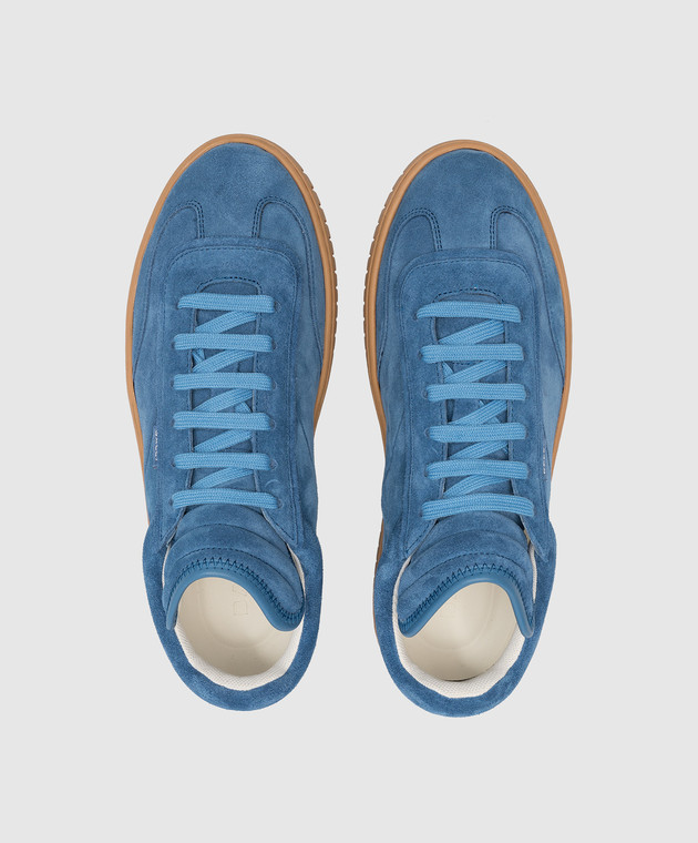 Bally - Parrel blue suede sneakers WK005FSU022 - shop with European ...