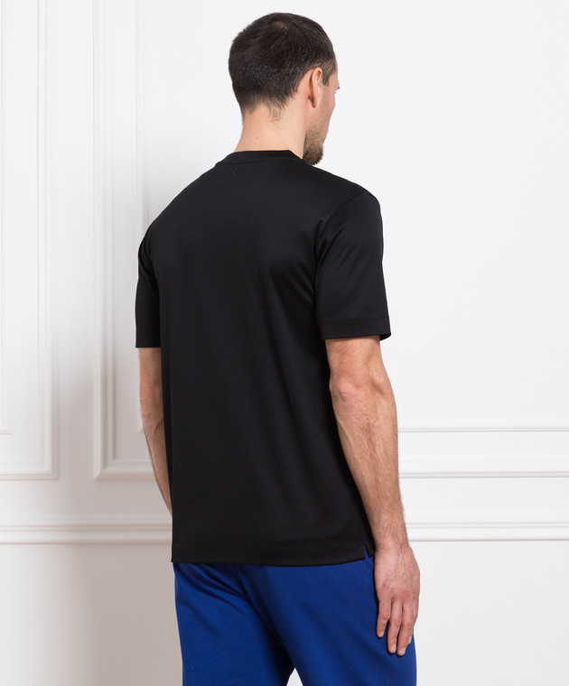 Primo Imperatore - Black t-shirt with textured logo J103 - shop with ...