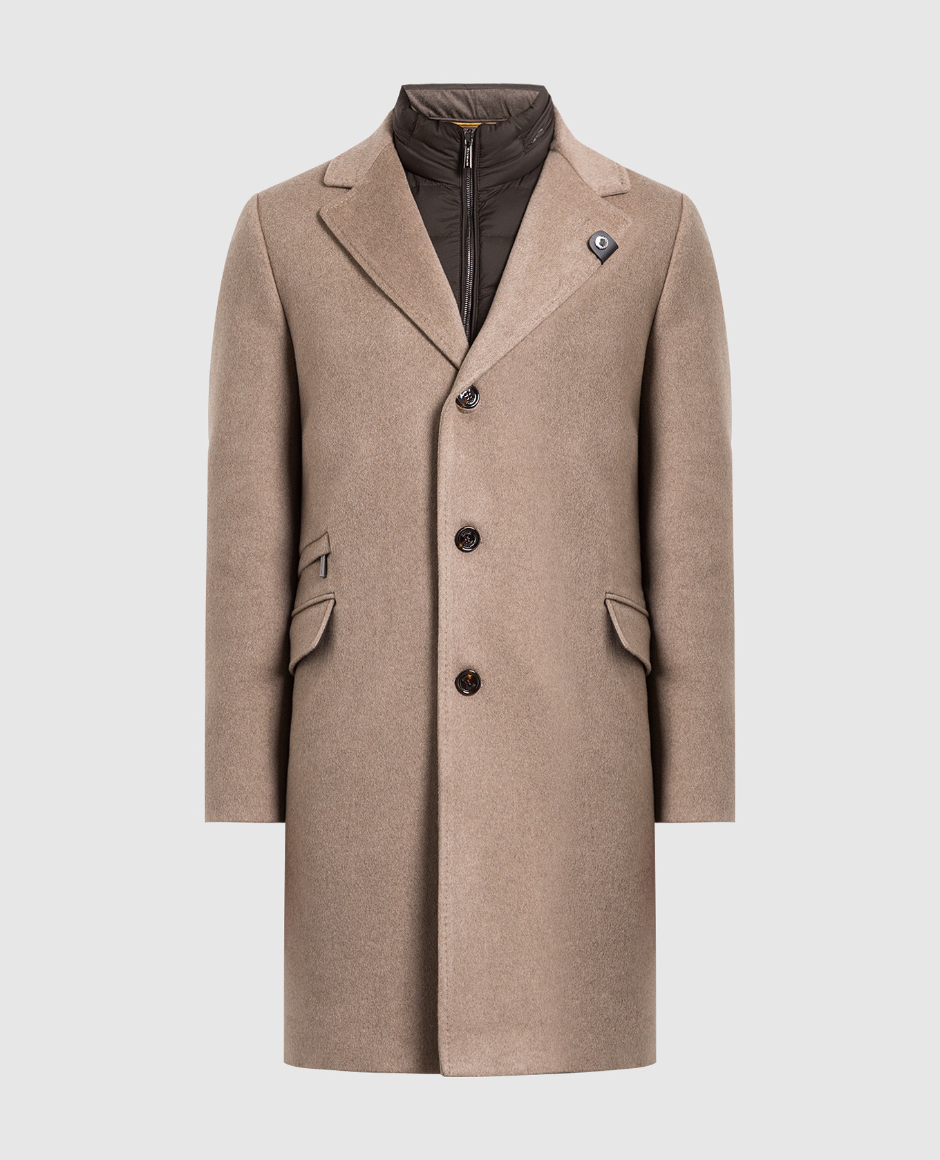 MooRER - Carson-CHS Brown Cashmere Coat CARSONCHS - Online kopen bij Symbol
