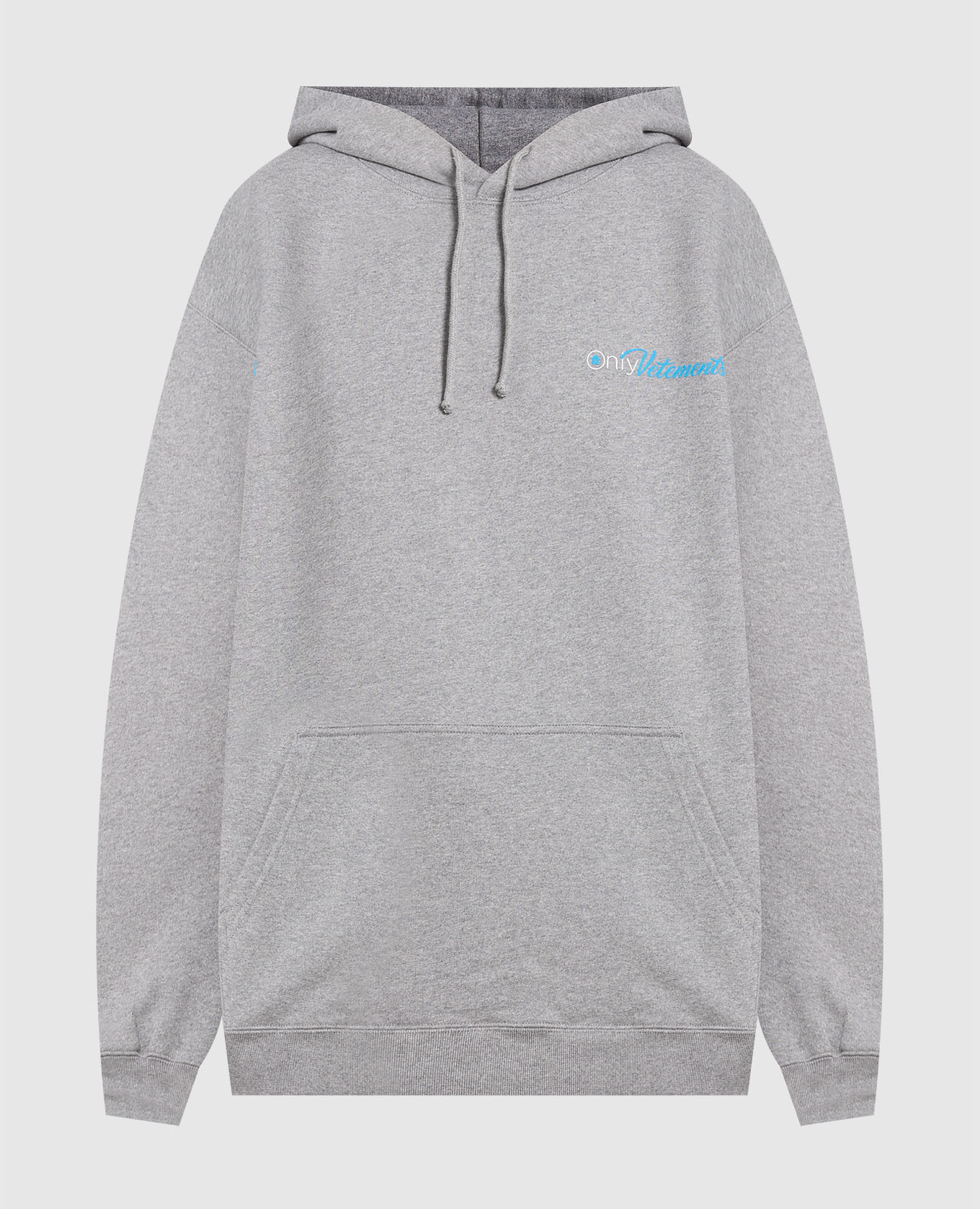 Vetements - Gray logo hoodie UA53HD160G - shop with European delivery ...