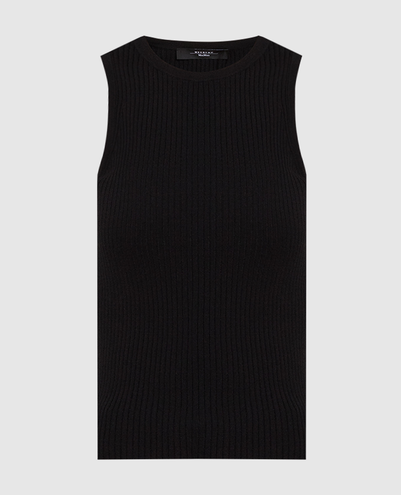 Max Mara Weekend - Black ribbed top OLIMPO - shop with European ...