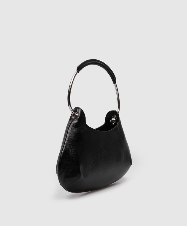 Max Mara Sportmax - CAJU Logo Black Leather Hobo Bag CAJU - shop with ...