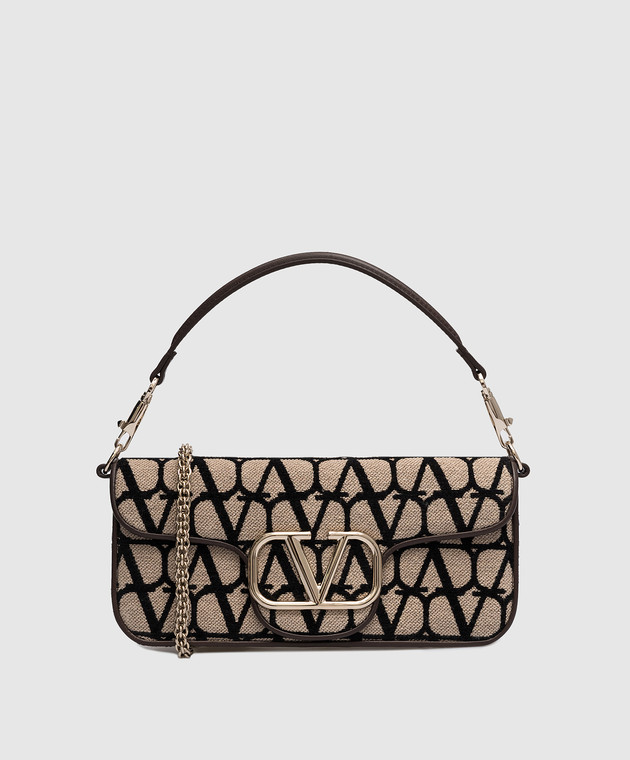 Valentino - Beige Locò baguette bag in Toile Iconographe print ...