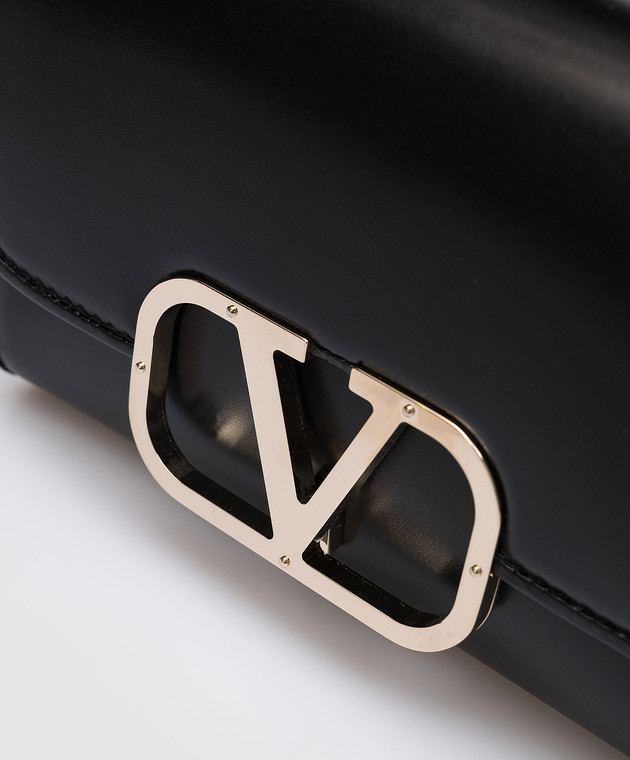 Valentino - VLogo Type Crossbody Black Leather Bag 2W2B0L51MUS - shop ...