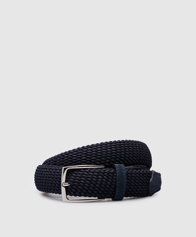 ISAIA - Blue braided belt FB0047PLF61 - shop with Latvia delivery at Symbol
