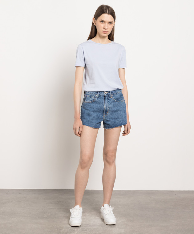 SLVRLAKE - Farrah Short blue denim shorts SS21FARS707SPACI - shop with ...