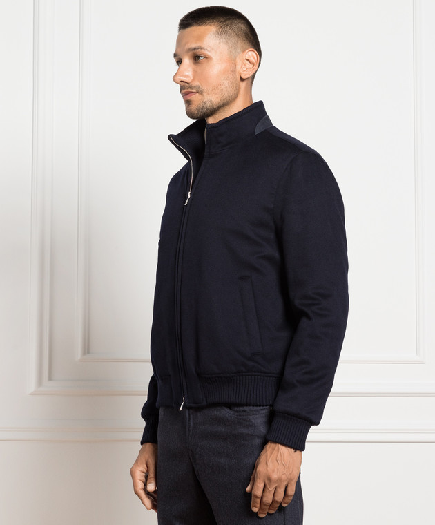 Enrico Mandelli - Blue cashmere jacket A7T7024816 - shop with Latvia ...