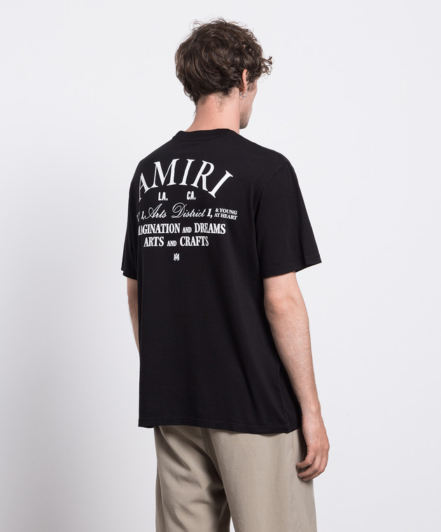 AMIRI - Black t-shirt with logo print PXMJT001 - shop with Portugal ...