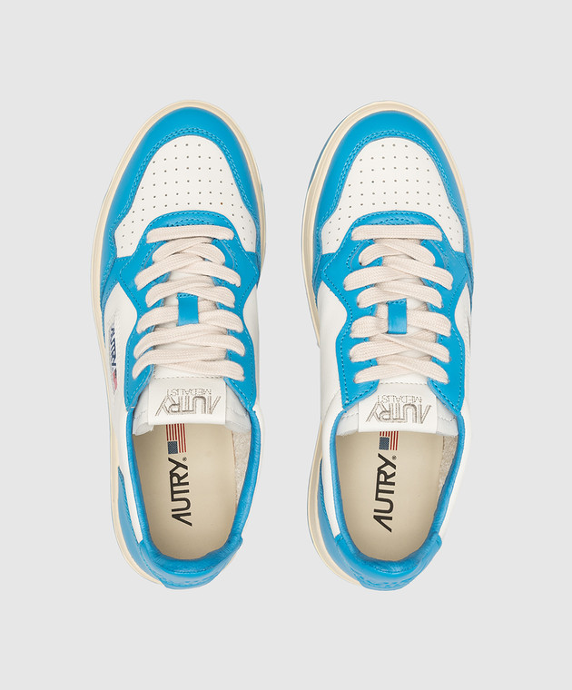 AUTRY - White leather sneakers with logo A13IAULWWB26 - shop with ...