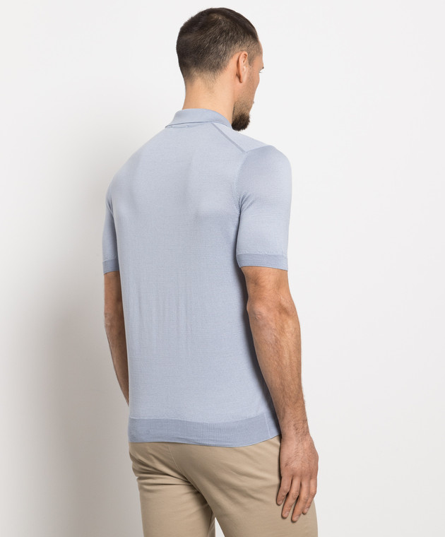 Enrico Mandelli - Blue polo KEYWES5134 - shop with Czech Republic ...