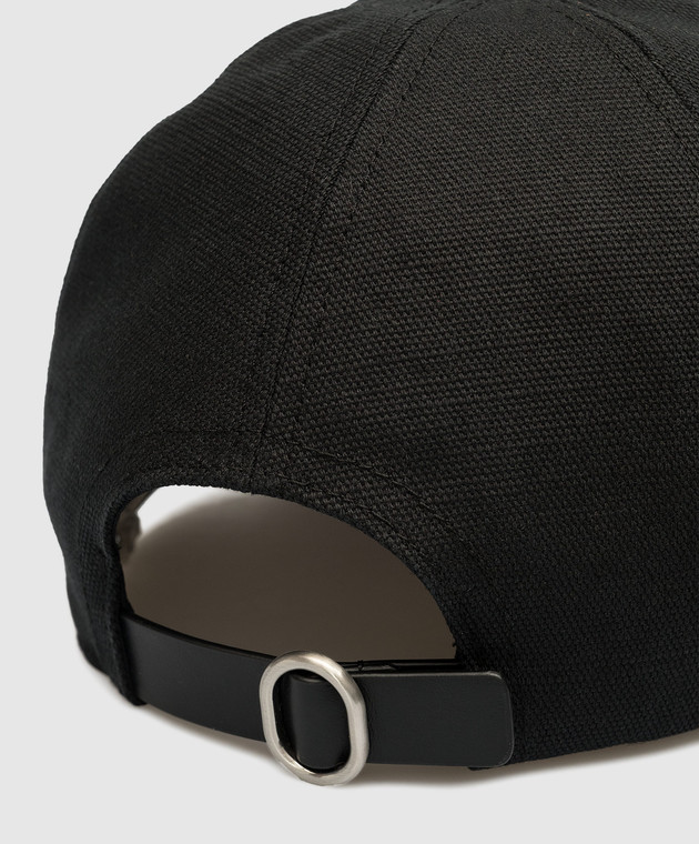 Jil Sander - Black cap with logo embroidery J01TC0101J46421 - shop with ...