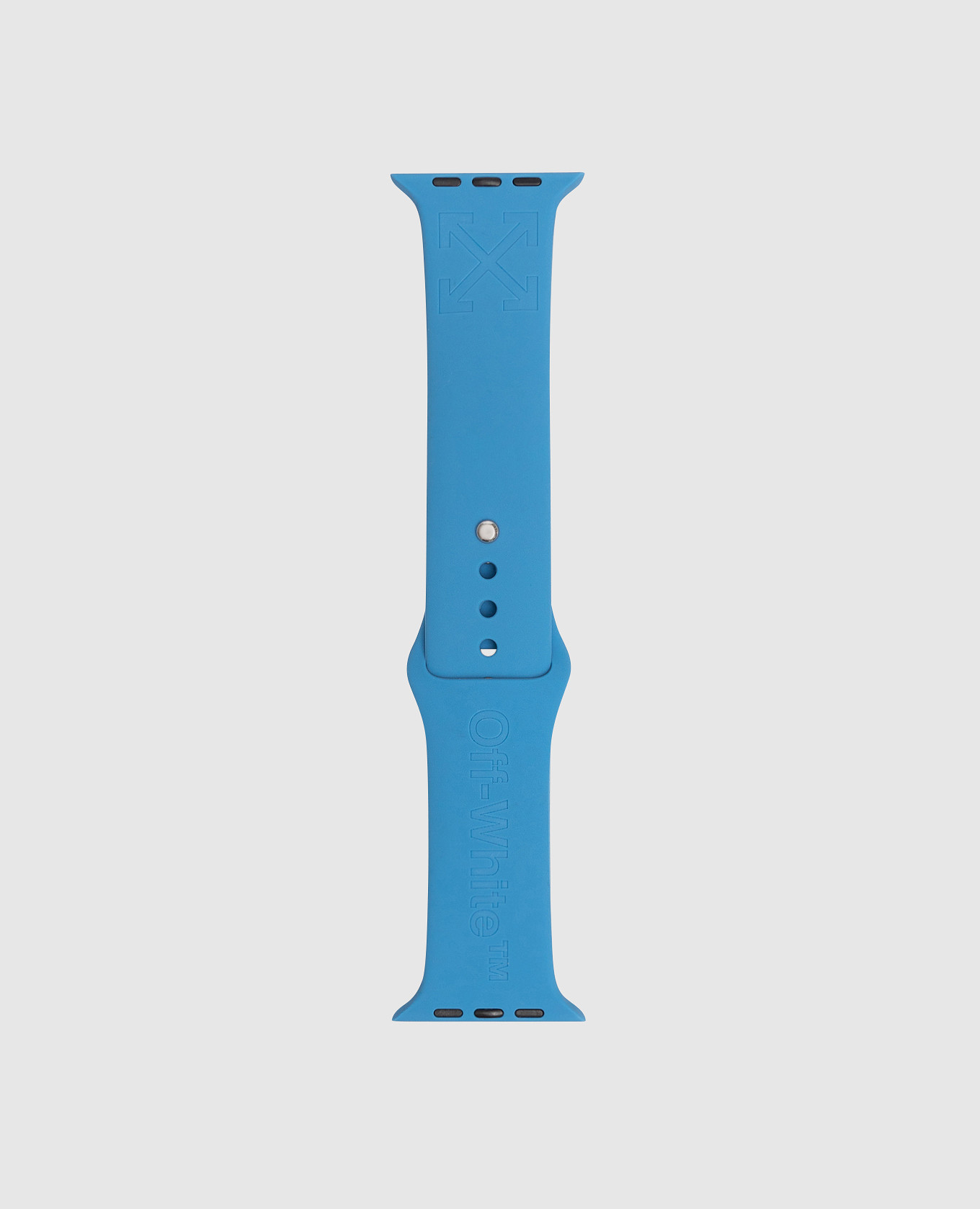 Off-White - Blue iWatch strap with embossed logo OMZG097F22PLA002 ...