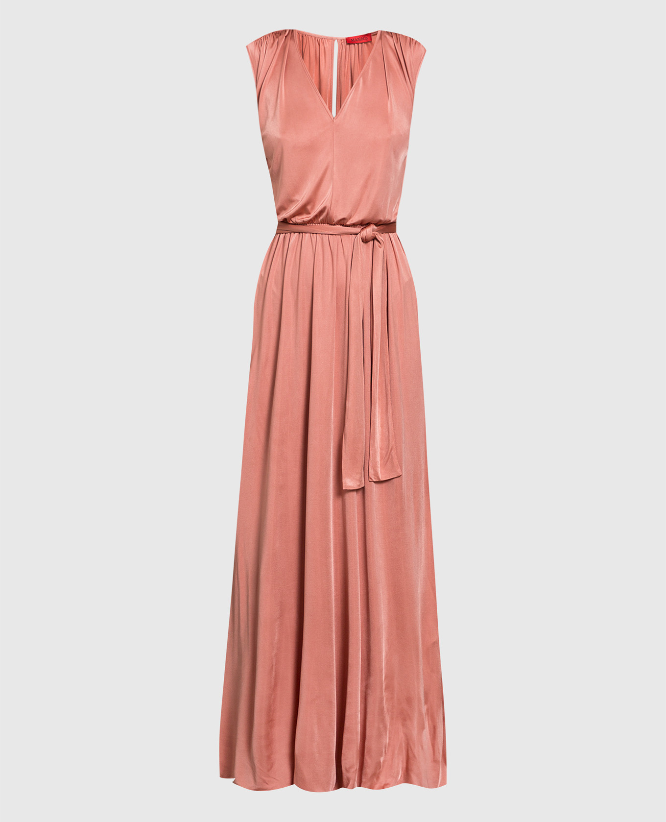 Max & Co - Pink floor-length dress with a cutout CELLA - shop with ...