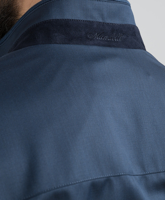 Enrico Mandelli - Blue woolen jacket A8T5014531 - shop with Latvia ...