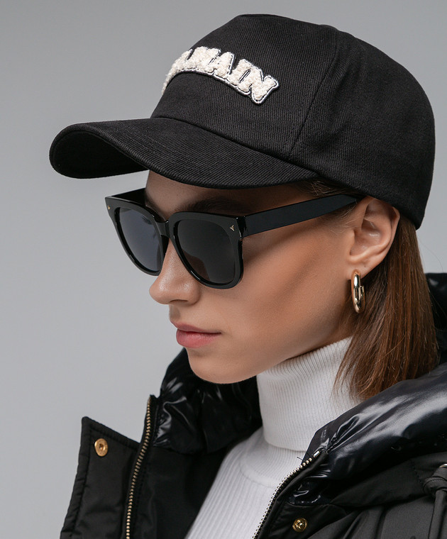 Balmain - Black cap with contrasting logo BF0XA230CD29 - shop with ...