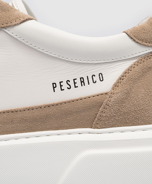 Peserico - Leather sneakers with logo R79022C009747 - shop with Czech ...